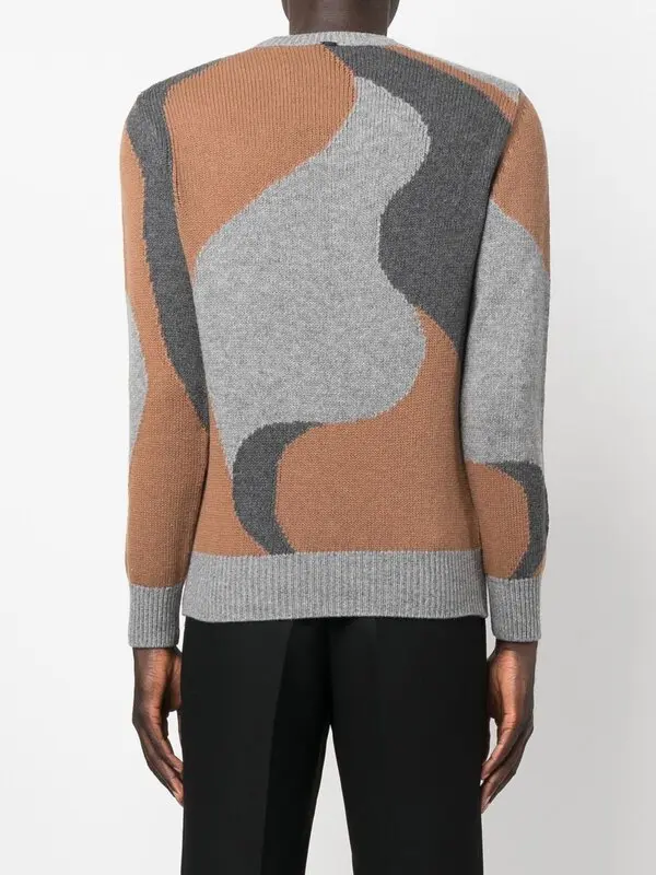 Herno Abstract-pattern Knitted Jumper