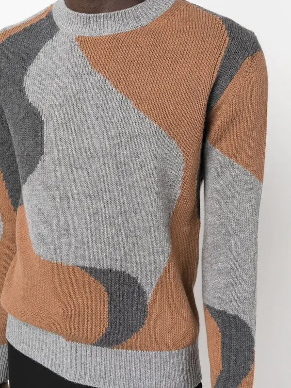 Herno Abstract-pattern Knitted Jumper