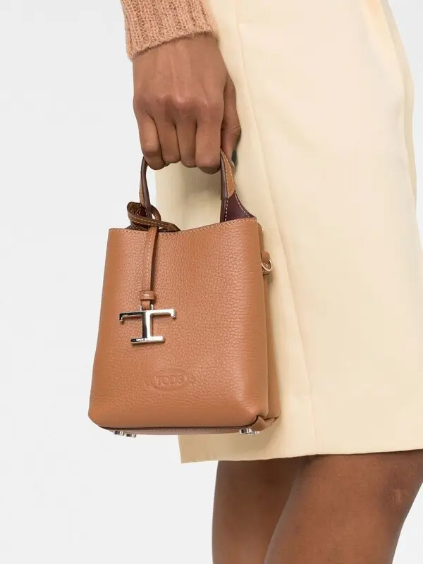 TOD'S Logo-plaque Tote Bag