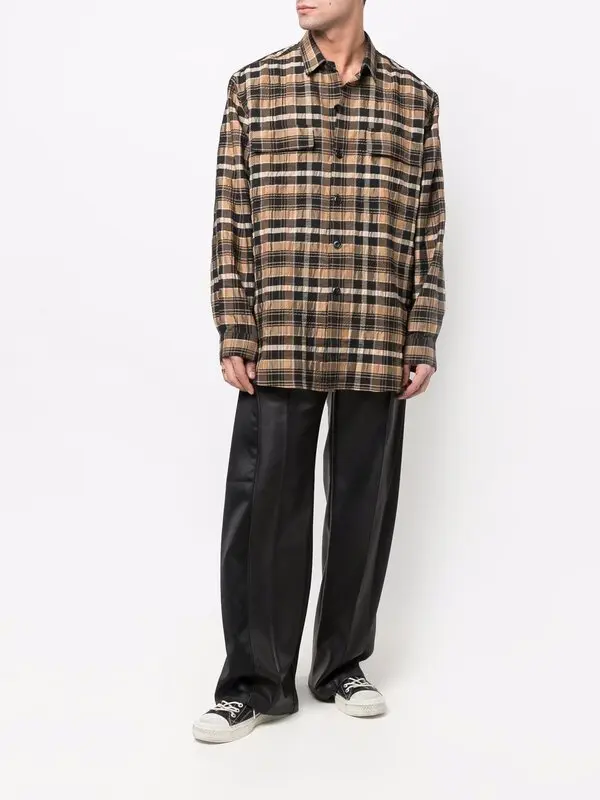 Nanushka Organic-cotton Checked Shirt