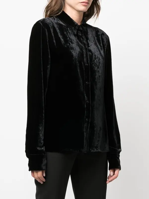 TOM FORD Crushed Silk-velvet Shirt