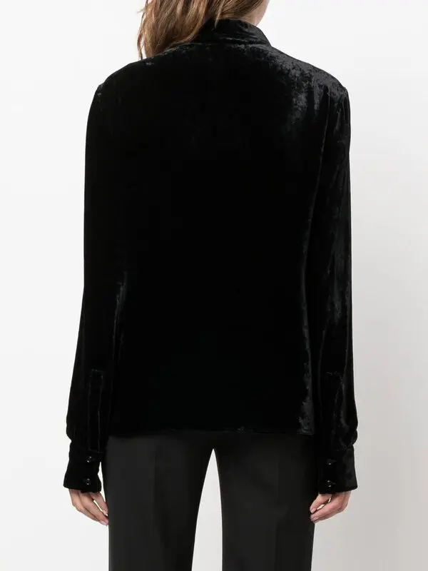 TOM FORD Crushed Silk-velvet Shirt