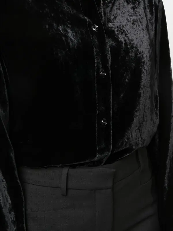 TOM FORD Crushed Silk-velvet Shirt