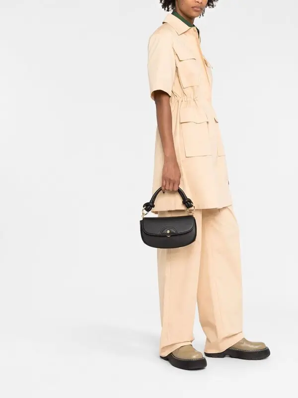 FERRAGAMO Glam Leather Shoulder Bag