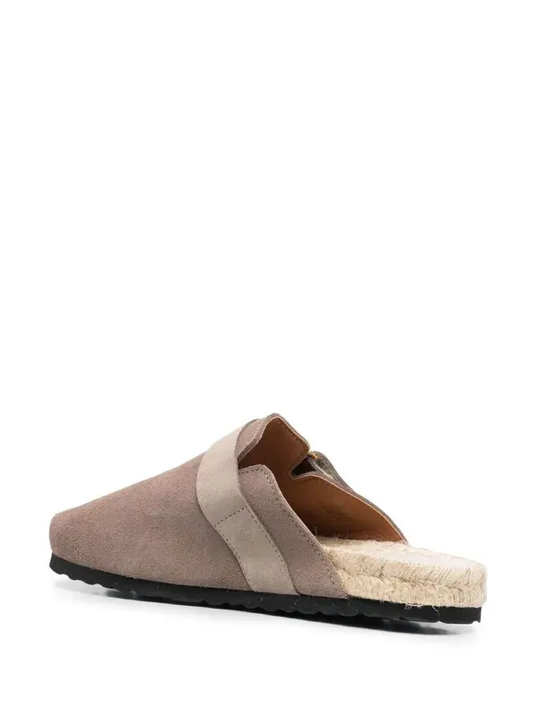 Manebí Suede Round-toe Mules - Brown