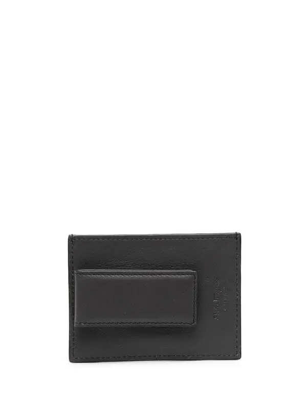 FERRAGAMO Logo-embossed Leather Cardholder