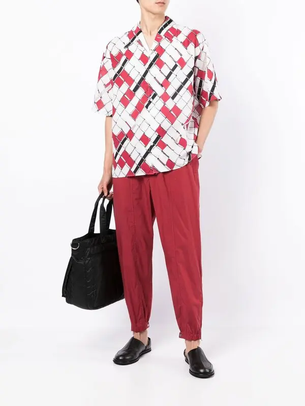 3.1 Phillip Lim Woven-print Short-sleeved Shirt