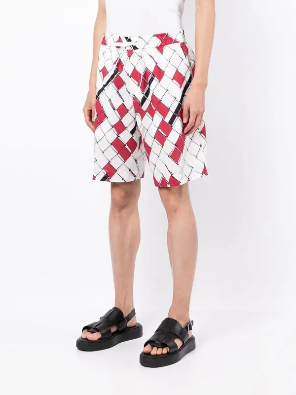 3.1 Phillip Lim Woven-print Deck Shorts