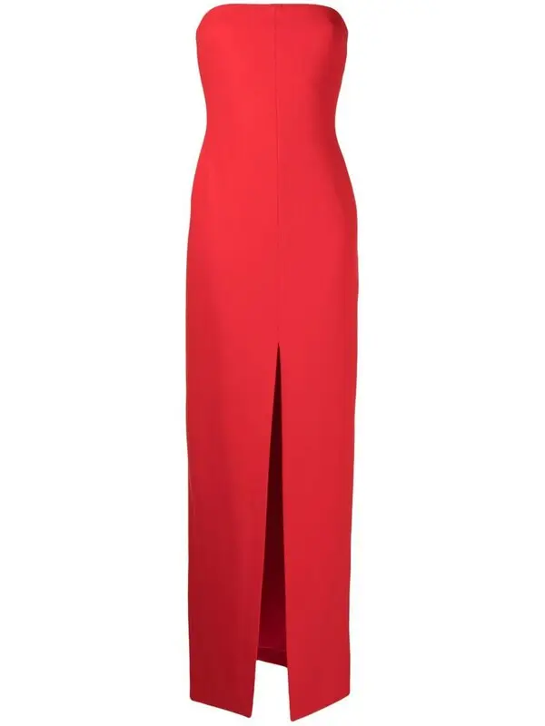 Solace London Strapless Maxi Dress - Red