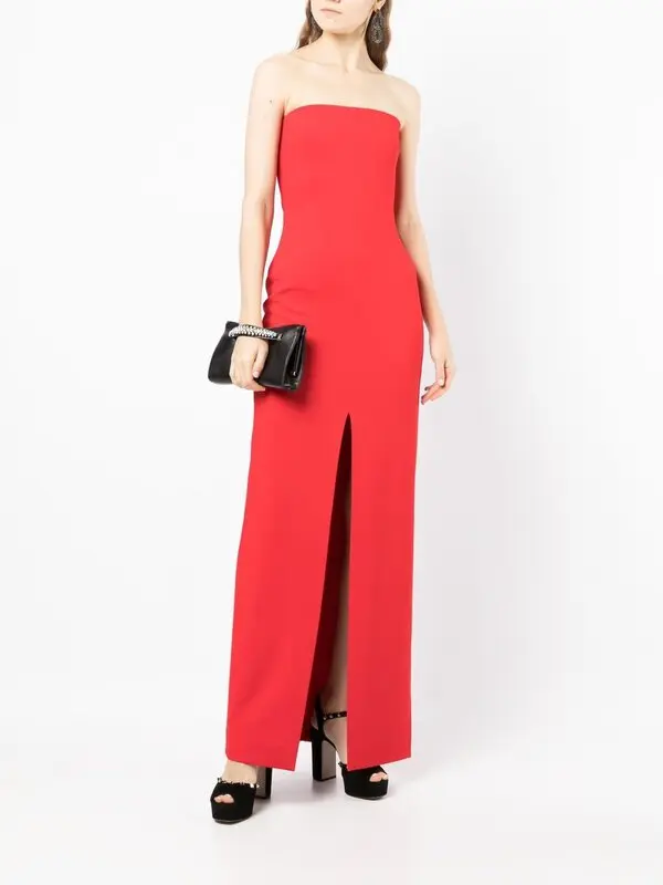 Solace London Strapless Maxi Dress - Red