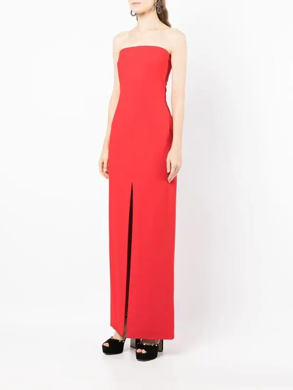 Solace London Strapless Maxi Dress - Red