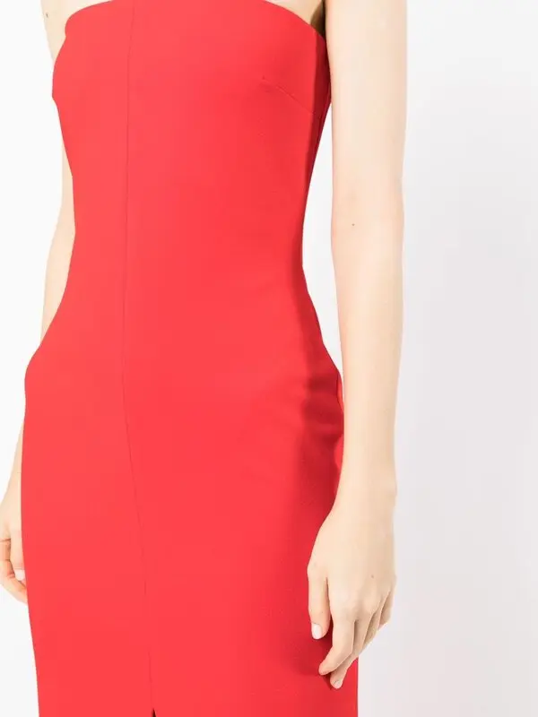 Solace London Strapless Maxi Dress - Red