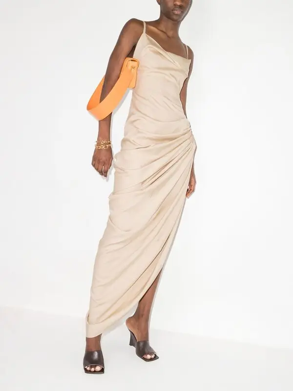 Jacquemus Saudade Draped Maxi Dress