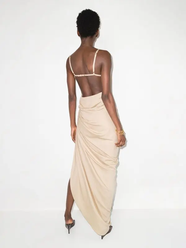 Jacquemus Saudade Draped Maxi Dress