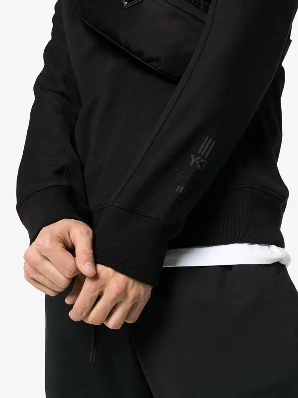Y3 Crew Neck Cotton Sweatshirt