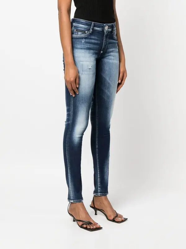 Philipp Plein High-waisted Skinny Jeans - Blue