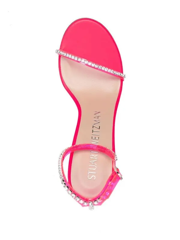 STUART WEITZMAN 120mm Crystal-embellished Sandals - Pink