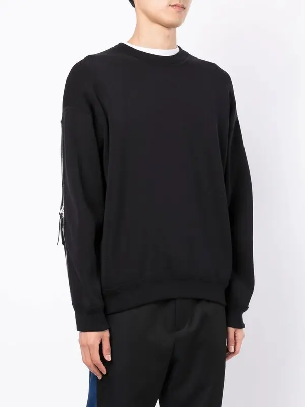 3.1 Phillip Lim Crewneck Zip-sleeve Jumper