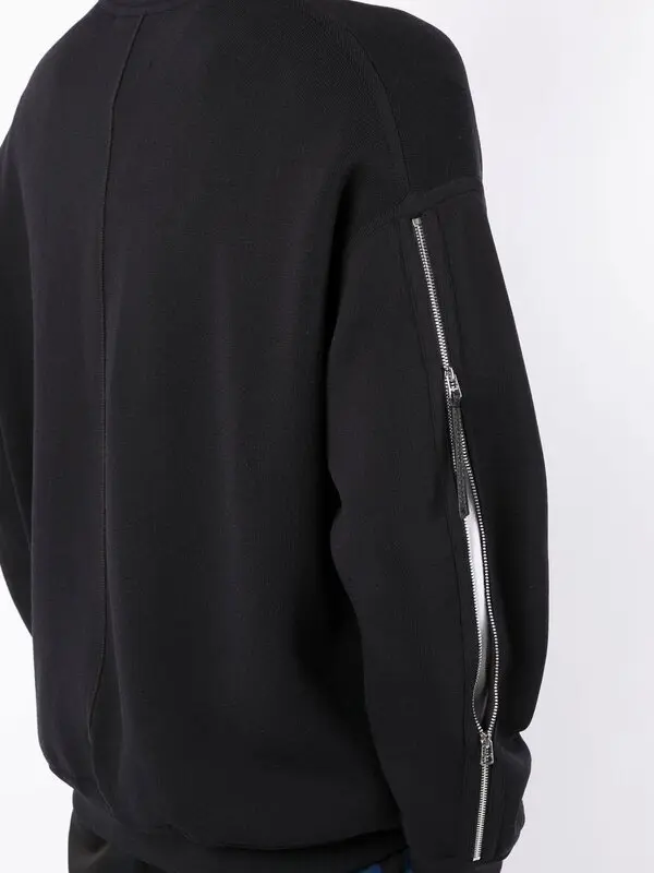 3.1 Phillip Lim Crewneck Zip-sleeve Jumper