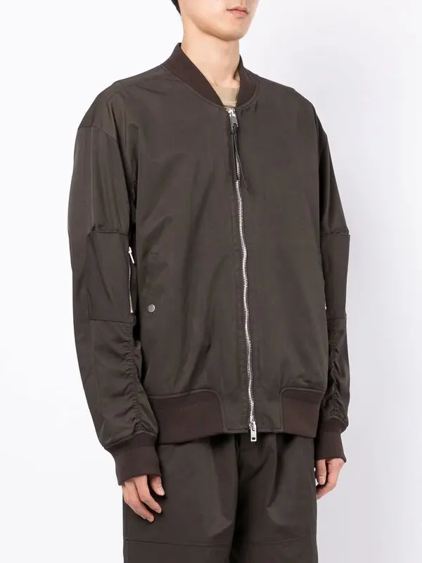 3.1 Phillip Lim Zip-front Bomber Jacket - Brown