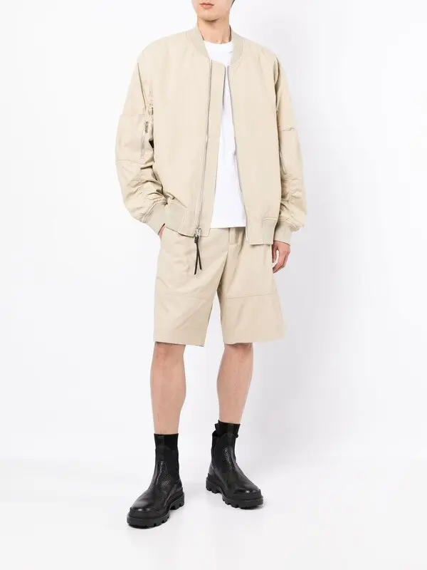 3.1 Phillip Lim Zip-front Bomber Jacket - Neutrals