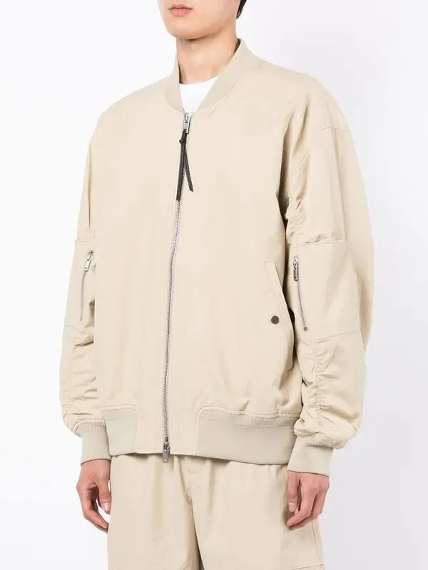 3.1 Phillip Lim Zip-front Bomber Jacket - Neutrals