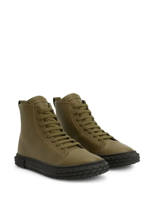 GIUSEPPE ZANOTTI Ecoblabber High-top Sneakers - Green