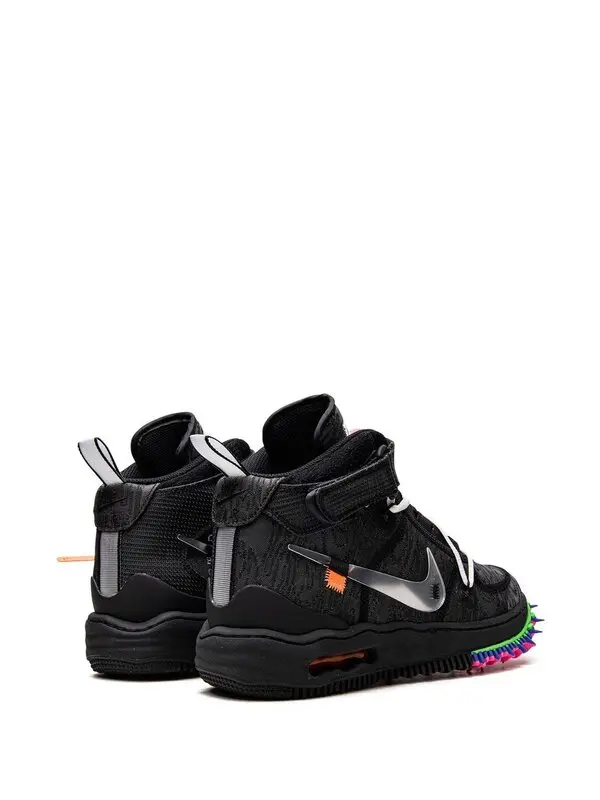 Nike X Off White Air Force 1 Mid Sneakers - Black