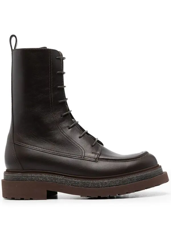Brunello Cucinelli Ankle Lace-up Boots