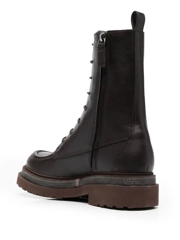 Brunello Cucinelli Ankle Lace-up Boots