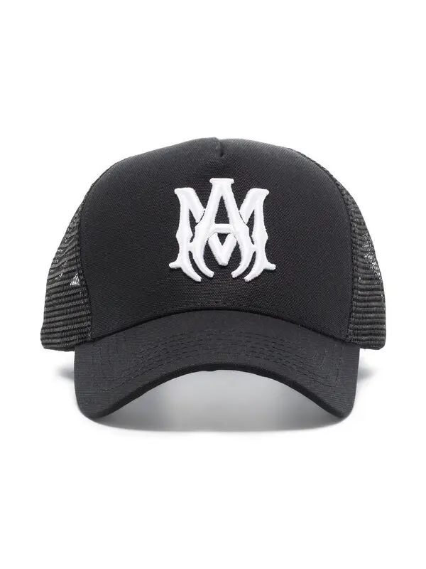 Amiri Ma Logo Trucker Cap - Black