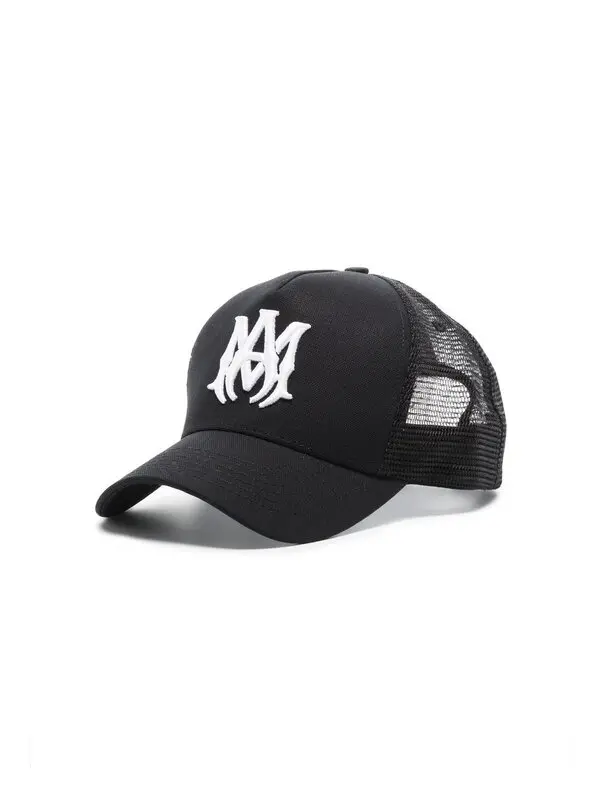 Amiri Ma Logo Trucker Hat - Black