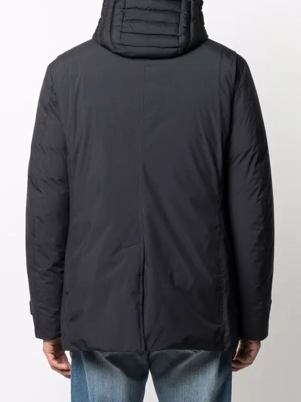 MOORER Raffaello-stp Padded Coat - Blue