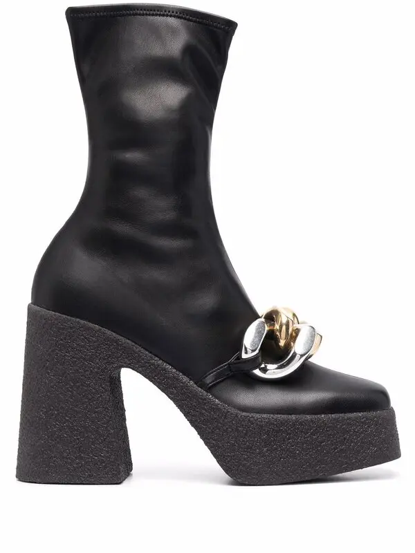 Stella McCartney Skyla Chain-embellished 120mm Boots