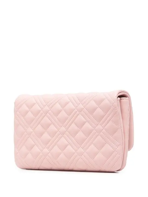 Moschino Logo-plaque Quilted Crossbody Bag