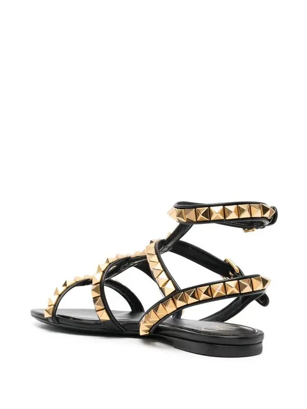 Valentino Garavani Rockstud No Limit Caged Sandals - Black