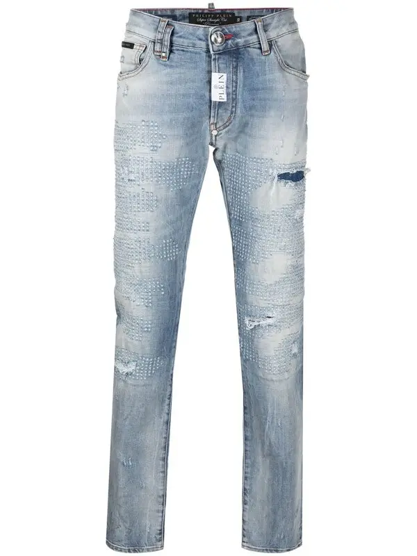 Philipp Plein Distressed-detail Jeans