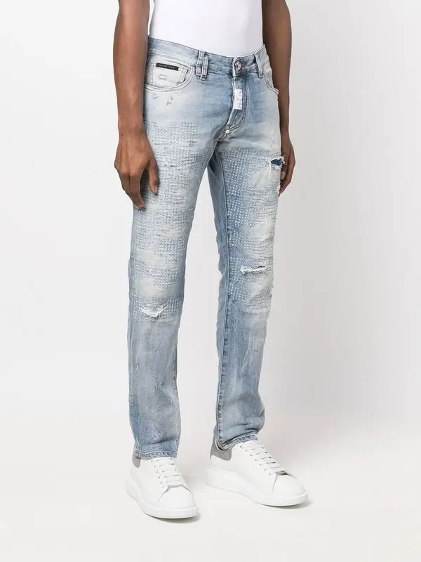Philipp Plein Distressed-detail Jeans