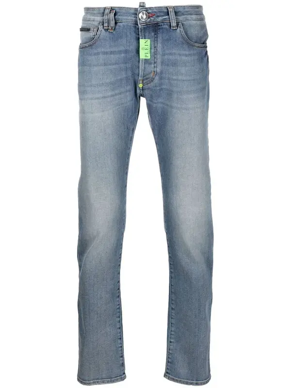 Philipp Plein Hexagon Straight-cut Jeans - Blue
