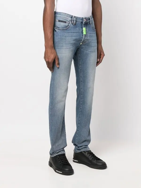 Philipp Plein Hexagon Straight-cut Jeans - Blue