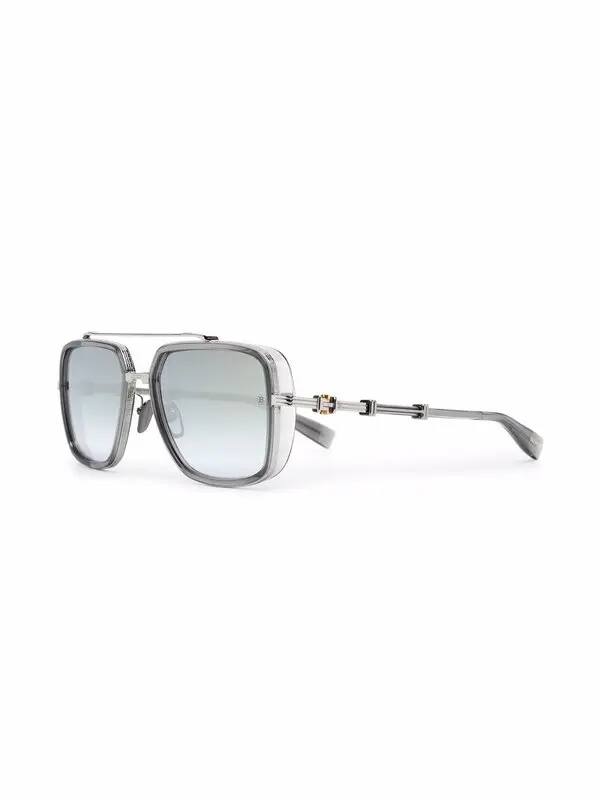 Balmain Officier Square-frame Sunglasses