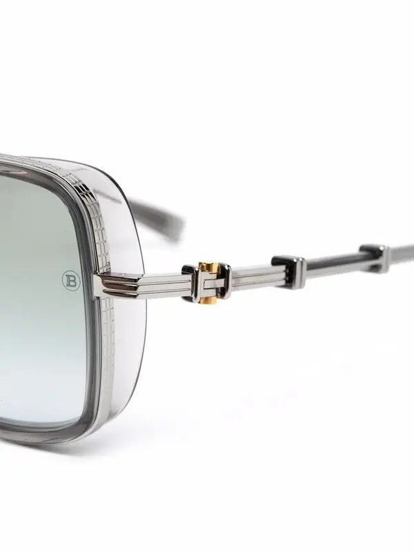 Balmain Officier Square-frame Sunglasses