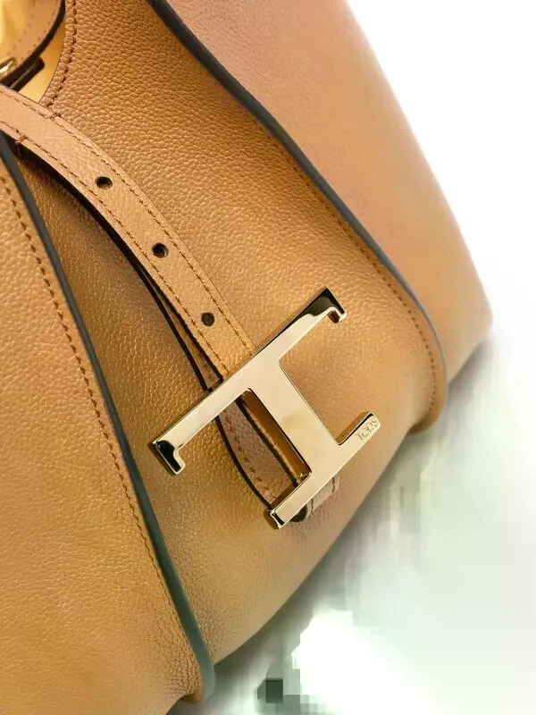 TOD'S Logo-plaque Tote Bag - Neutrals
