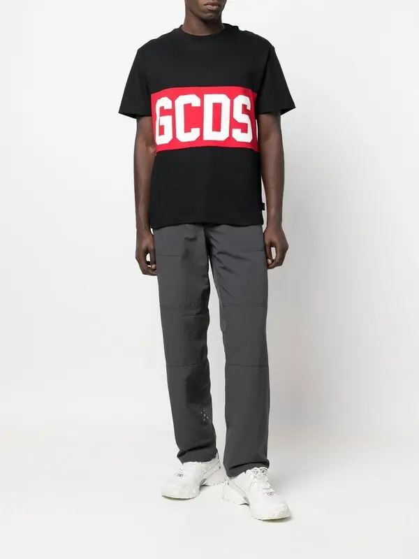 Gcds Band Logo-print T-shirt - Black