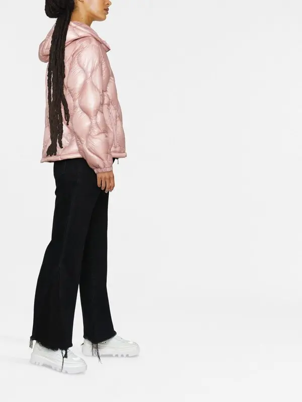 Moncler Anthon Short Padded Hooded Jacket - Pink