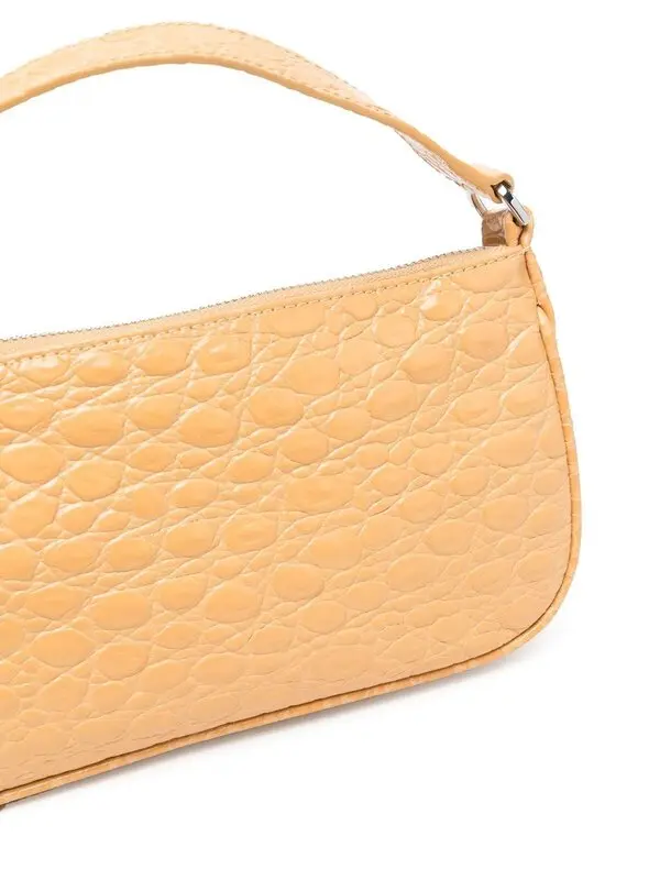 By Far Rachel Crocodile-print Shoulder Bag - Neutrals