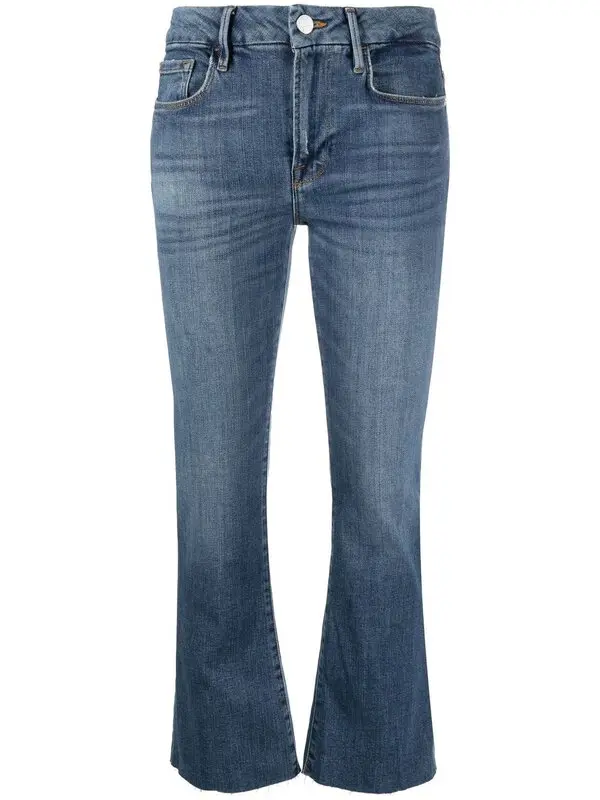 FRAME Le Crop Bootcut Jeans - Blue