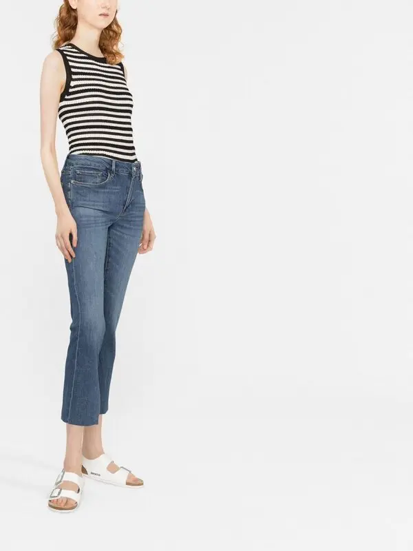 FRAME Le Crop Bootcut Jeans - Blue