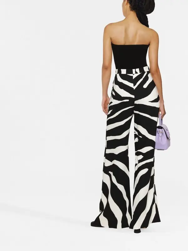 Dolce & Gabbana Zebra-print Flared Trousers