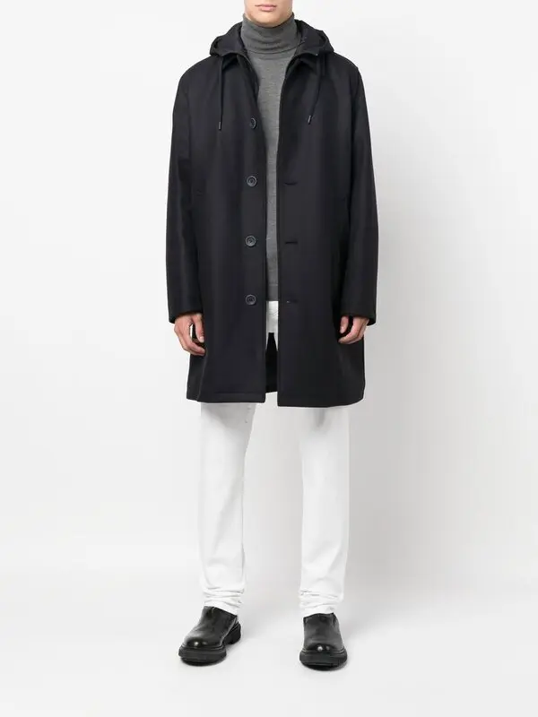 Herno Long-sleeve Button-up Coat